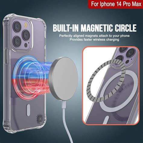 Punkcase Iphone 15 Pro Max Magnetic Wireless Charging Case Clearmag