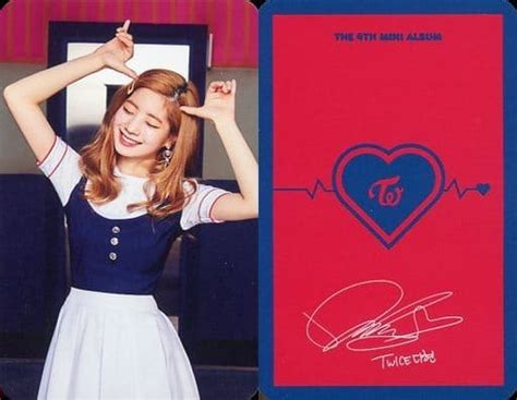 駿河屋 【買取】twiceダヒョン外枠無し・裏面赤色4th Mini Album Cd「signal」付属フォトカード Signal
