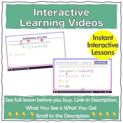 Pre Cal Algebra 2 What Is A Set Udl Flipped Instant Lesson Page