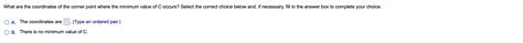 solved solve the linear programming problem minimize c 8x