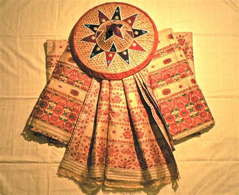 Jaapi The Round Hat Made From Canepalm Leaf And Bamboo With Assamese