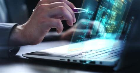 A Programmer Parses The Code On A Virtual Panel Backgrounds Motion