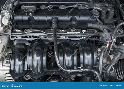 Closeup Photo Of A Motor Block Stock Image Image Of Blue Motor 72601739