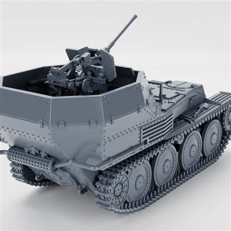 3d Printable Flakpanzer 38t Gepard” 2cm Flak38 Sdkfz140
