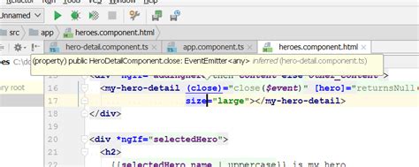 angular 5 completion and nav to declaration on custom directives with