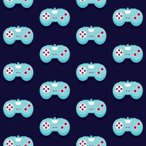 Premium Vector Seamless Gamepad Pattern Vector