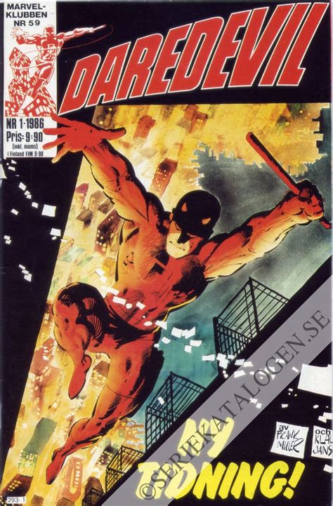 Daredevil 1986 Serietidningar Värde And Pris Seriekatalogen Seriekatalogen