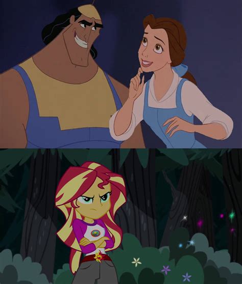 Sunset Shimmer Hates Kronk X Belle By Geononnyjenny On Deviantart