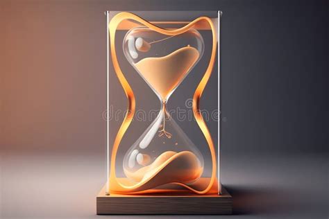 Sand Running Through The Bulbs Of An Hourglass Measuring The Passing
