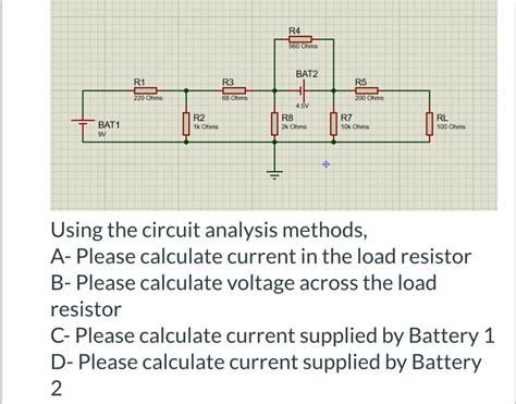 Solved Using The Circuit Analysis Methodsa Please Calculate