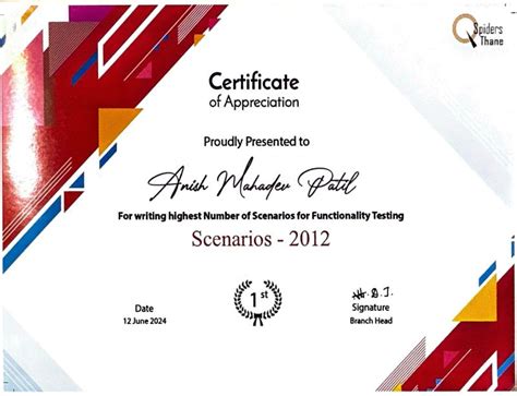 anish patil on linkedin qualityassurance testscenarios achievementunlocked