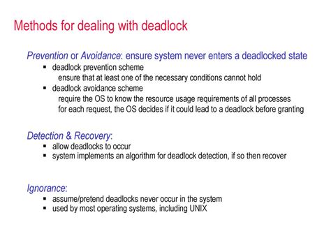 CSc 552 Advanced Unix Process deadlock deadlock prevention - ppt download