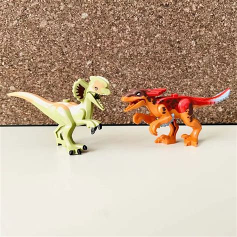Lego Jurassic World Dinosauro Dilophosaurus Dinosauro Pyroraptor