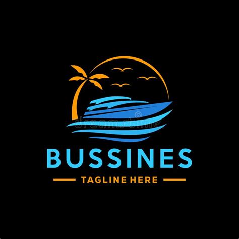Transportation Cruise Ship Transportation Logo Rental Business Vector