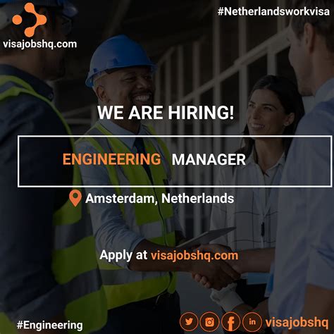 Engineering Manager In Amsterdam Relocate To Netherlands With Work
