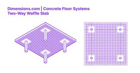 Concrete Floor Two Way Waffle Slab Dimensions And Drawings