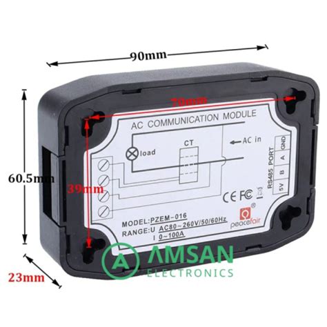 Jual Peacefair Pzem A Ac Communication Module Rs Multi Meter