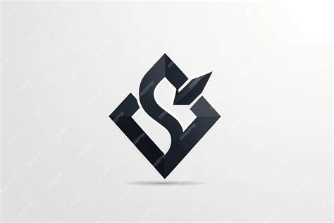 Premium Photo Creative Letter S Negative Space Arrow Logo Design