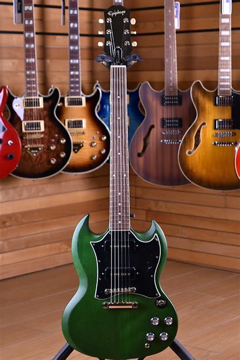Epiphone Sg Classic Worn P90 Inverness Green Reverb