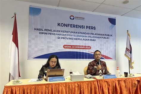 Ombudsman Tiga Pemda Di Kepri Raih Nilai Tertinggi Pelayanan Publik