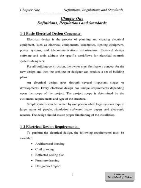 Electric Design Ch1 Pdf