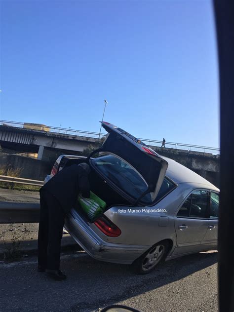 Reggio Calabria Incidente Sulle Bretelle Del Calopinace FOTO