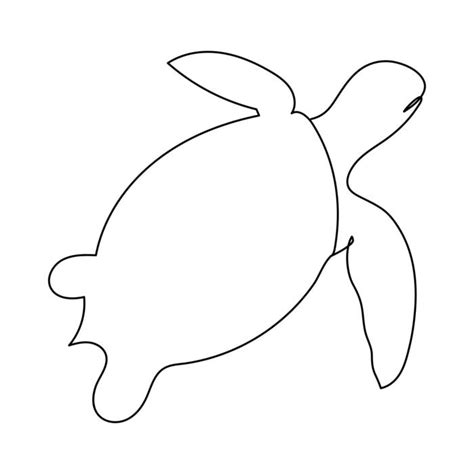 Marine Turtle Outline Vector Art Icons And Graphics For Free Download