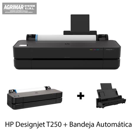 Hp Designjet T250 24in 5hb06a Bandeja Plotter Formato A1 Agrimar System Eirl