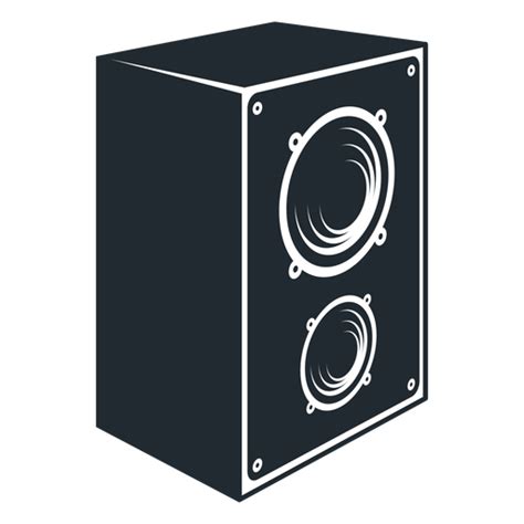 Black And White Speaker Icon Transparent PNG SVG Vector File