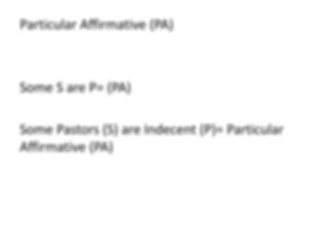 SOLUTION Four Types Of Categorical Propositions Affirmative And Nagative Universals And