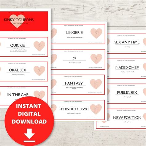 Sexy Coupons Printable Etsy