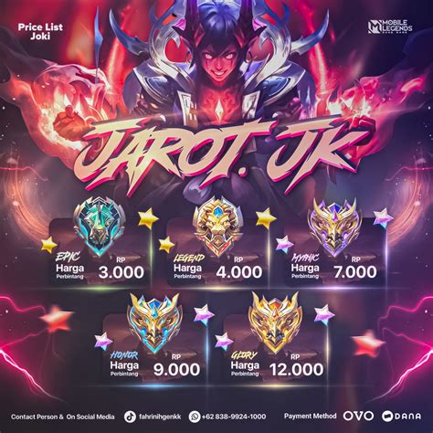 Price List Joki Mlbb Desain Portofolio Desain Grafis Inspirasi