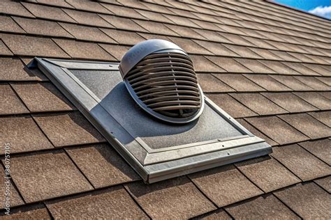 Static Vent Installed On A Shingle Roof For Passive Attic Ventilation Vent Attic Shingle