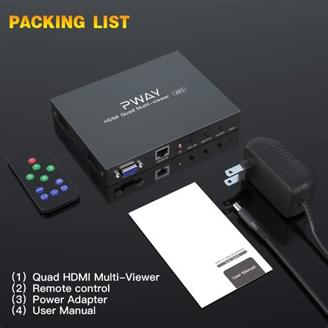 Buy Hdmi 4x1 Quad Multi Viewer Seamless Switcher Hdmi And Vga