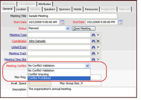 Using The Meeting Conflict Checker Aptify Support