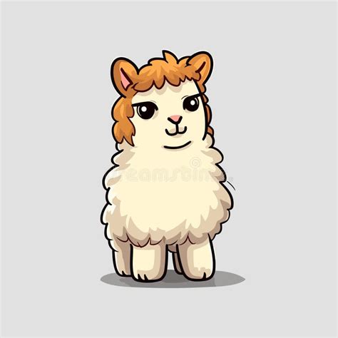 Cria Hand Drawn Illustration Cria Vector Doodle Style Cartoon