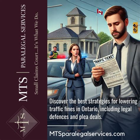 Mts Paralegal Serviceshow To Get A Traffic Ticket Reduced In Ontario