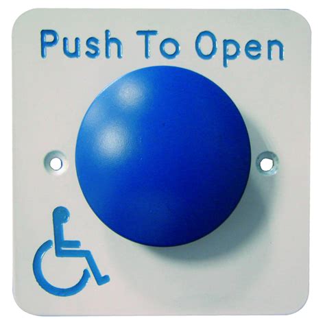 ASEC Push To Open Blue Dome DDA Exit Button Push To Open Crothers Security
