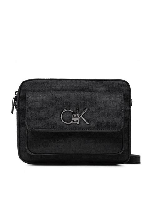Calvin Klein Re Lock Camera Bag Con Flap Ckblack Acquista A Prezzi