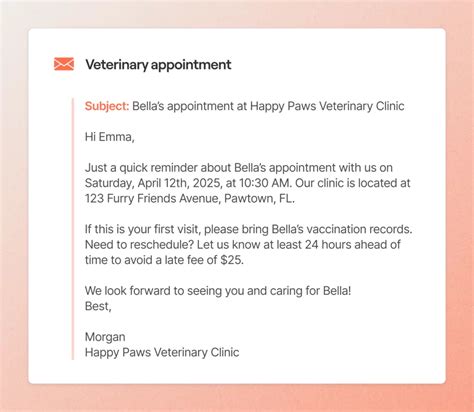 30 Ready To Use Appointment Confirmation Email Templates