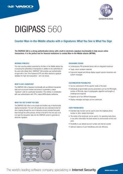 Digipass 560 Vasco