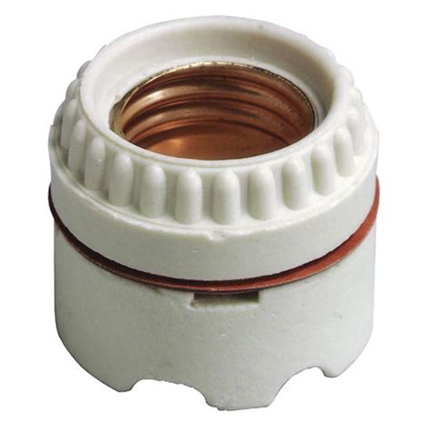 Leviton Keyless Medium Base White Porcelain Lamp Socket Lighting