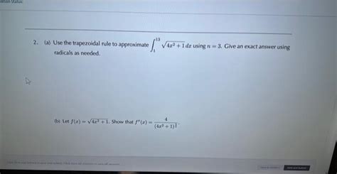 Solved C Find The Smallest K Such That ∣f′′x∣≤k For