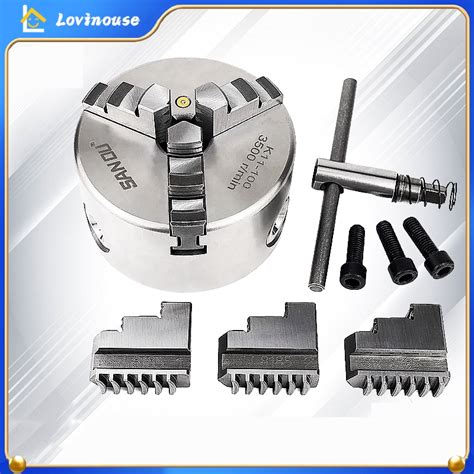 Jual Catok Bubut Kaki 3 4 Chuck Kepala Mesin Bubut 4 Inch Claw Jaw 3 Bubut K11 100 Blv