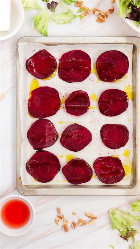 Roasted Beet Goat Cheese Salad With Red Vinaigrette