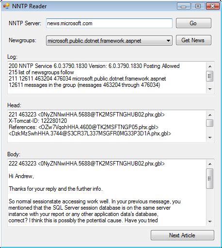 Developing An NNTP Newsgroup Reader C Programming Tutorial