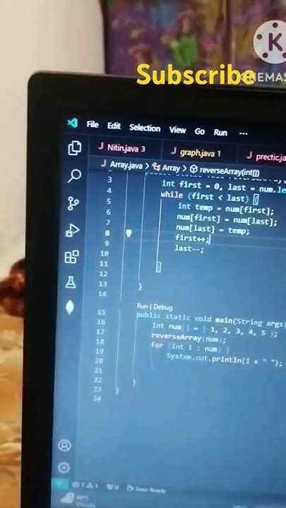 Dsa Q 1 In Reverse An Array Java Java Coading Ccodepythonjavascipt Youtube
