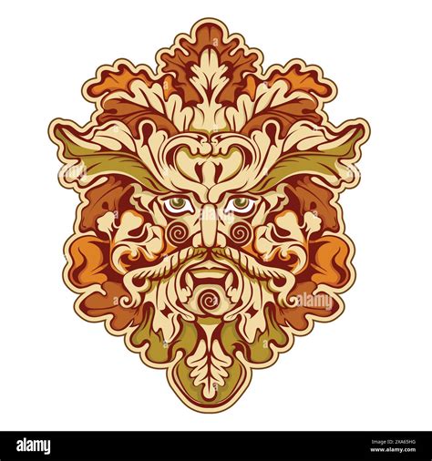 Illustration In Celtic Scandinavian Style Illustration Of The Green