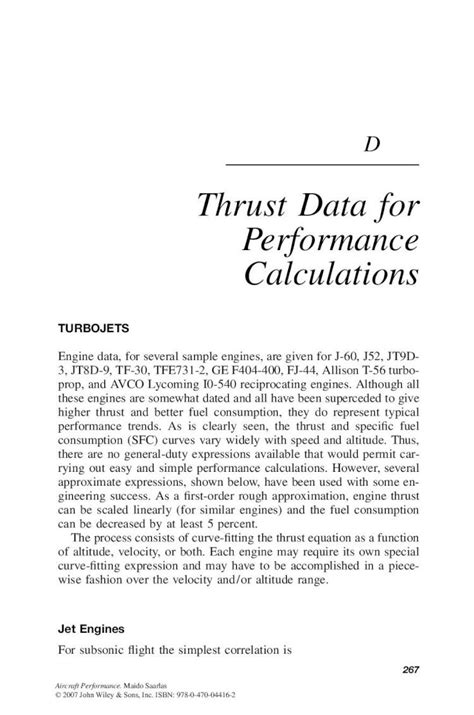 pdf thrust data for performance calculation dokumen tips