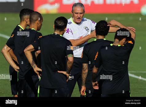 SAO PAULO SP TREINO DA SELECAO BRASILEIRA Tite Durante Treino Da Selecao
